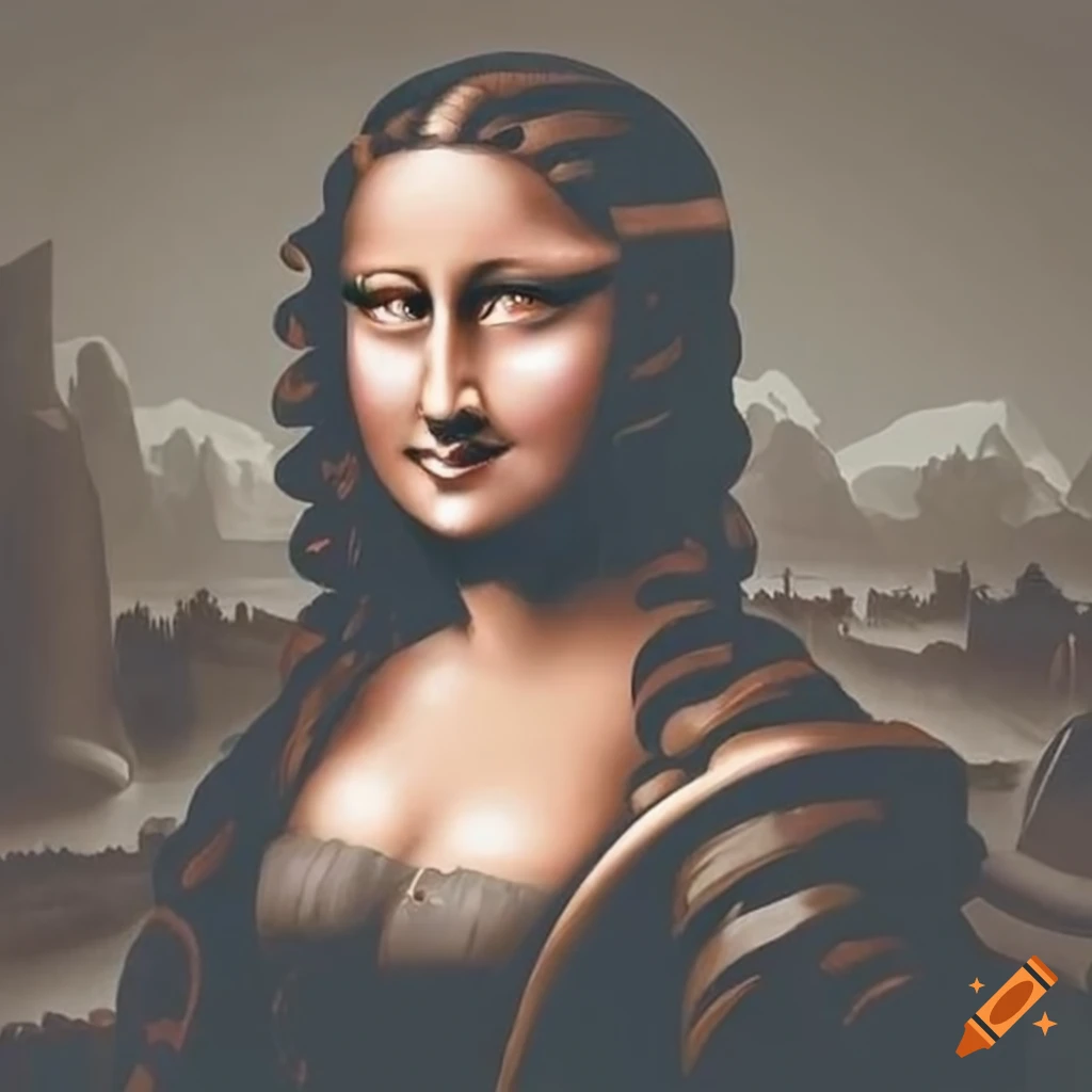 Monalisa portrait on Craiyon