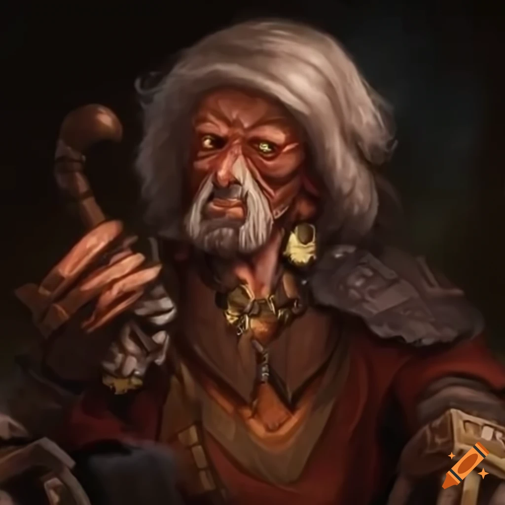 Dnd5e artificer named vermin supreme on Craiyon