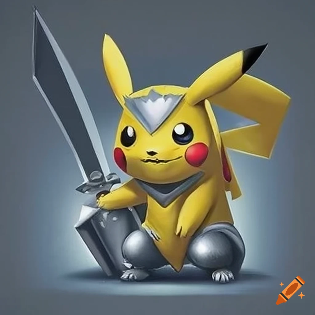 Knight pikachu on Craiyon