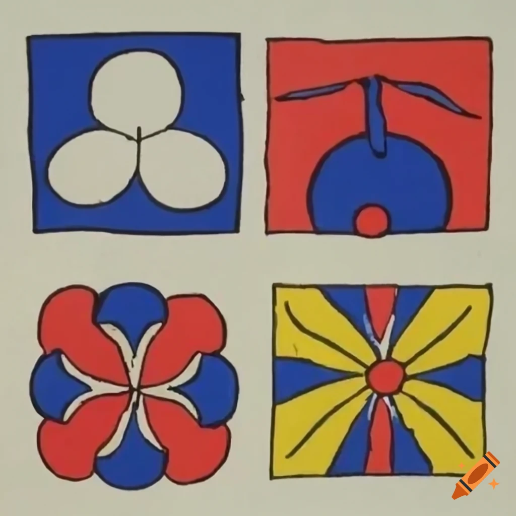 Revolutionary flower symbol from 1940s propaganda on Craiyon