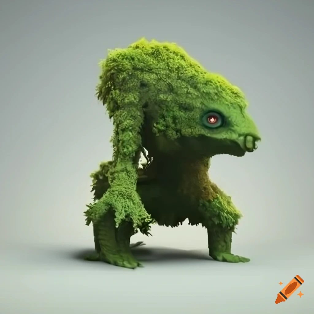 Isometric moss-based creature on Craiyon