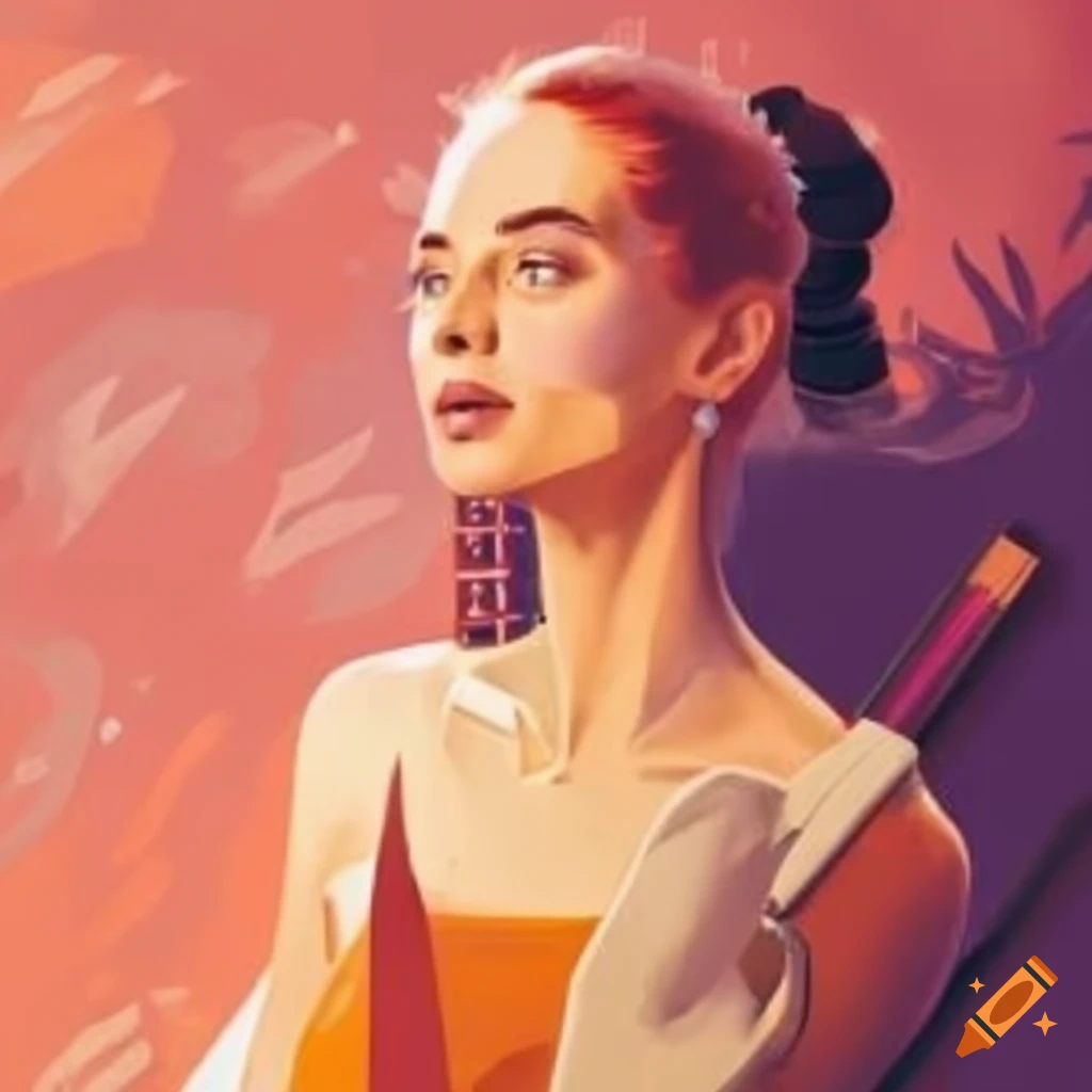 High definition detailed work with fine features in a novel poster of ...