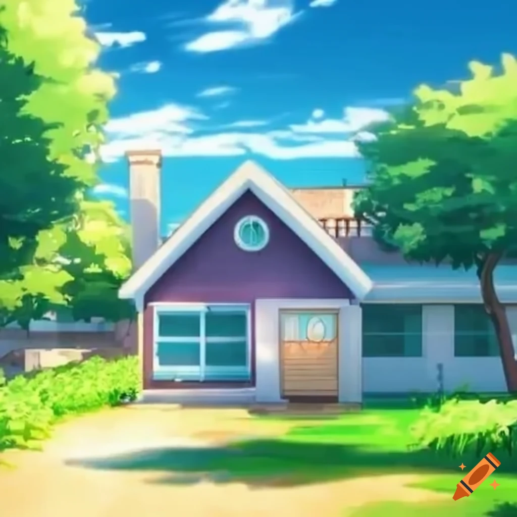Casa de anime en un lugar creado on Craiyon