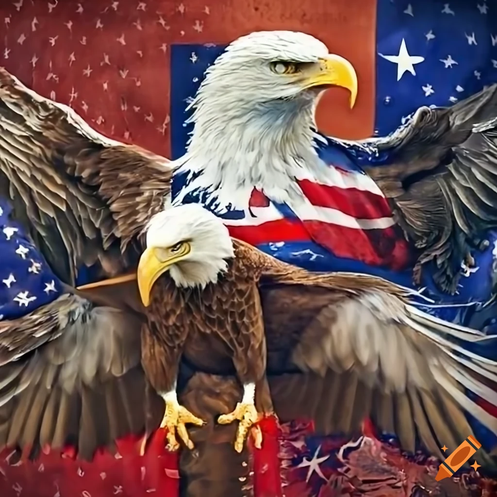 Texas eagle american patriotism symbol on Craiyon