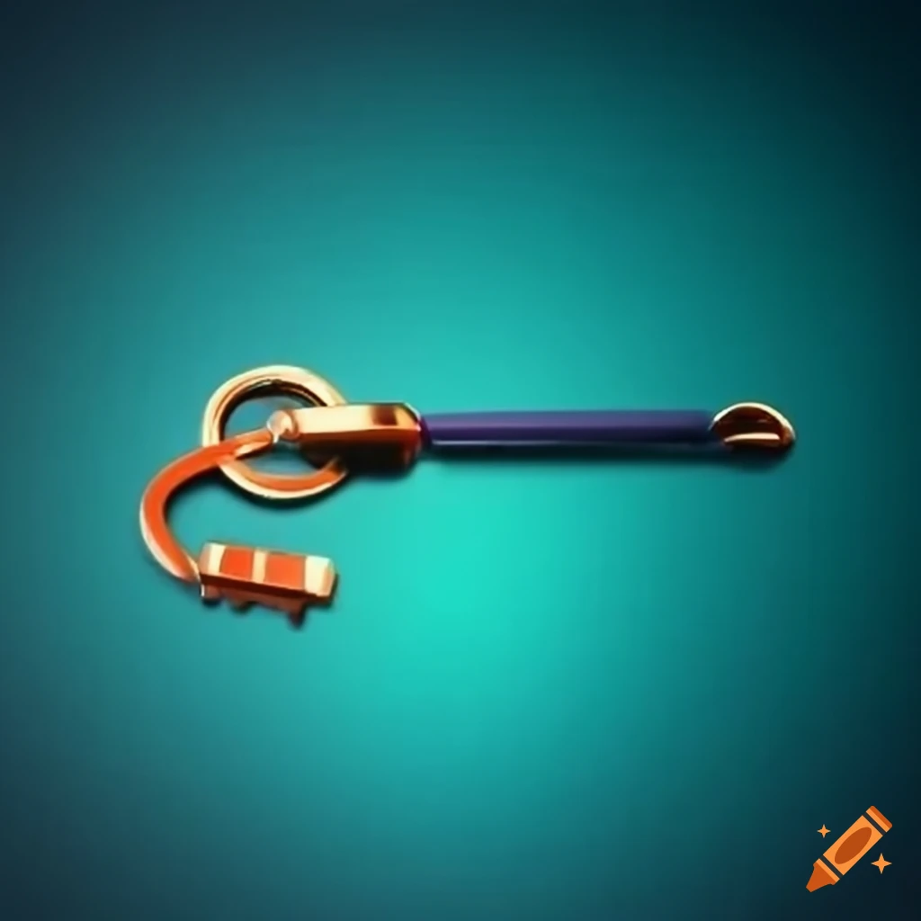 Blocky lockpick on Craiyon