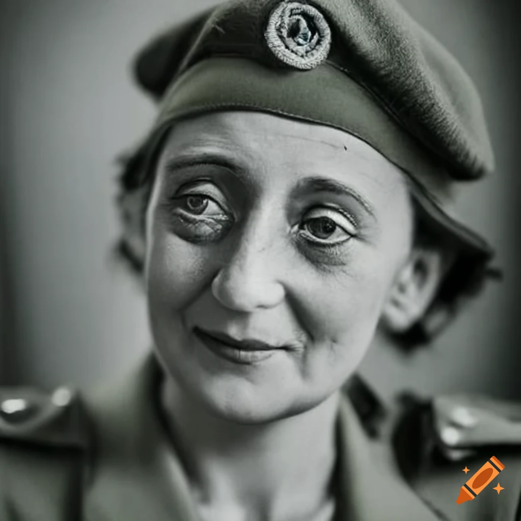 Anna Frank in IDF uniform on Craiyon