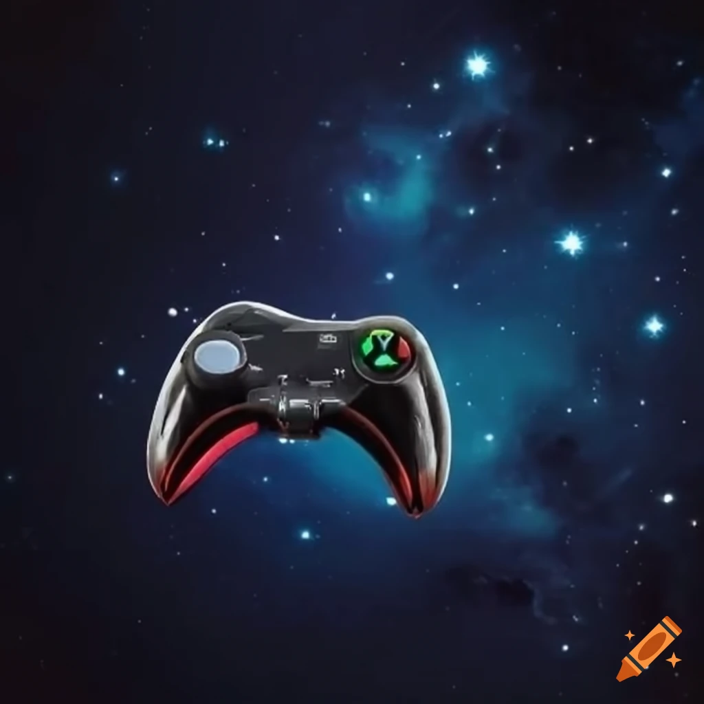 Controller in space on Craiyon
