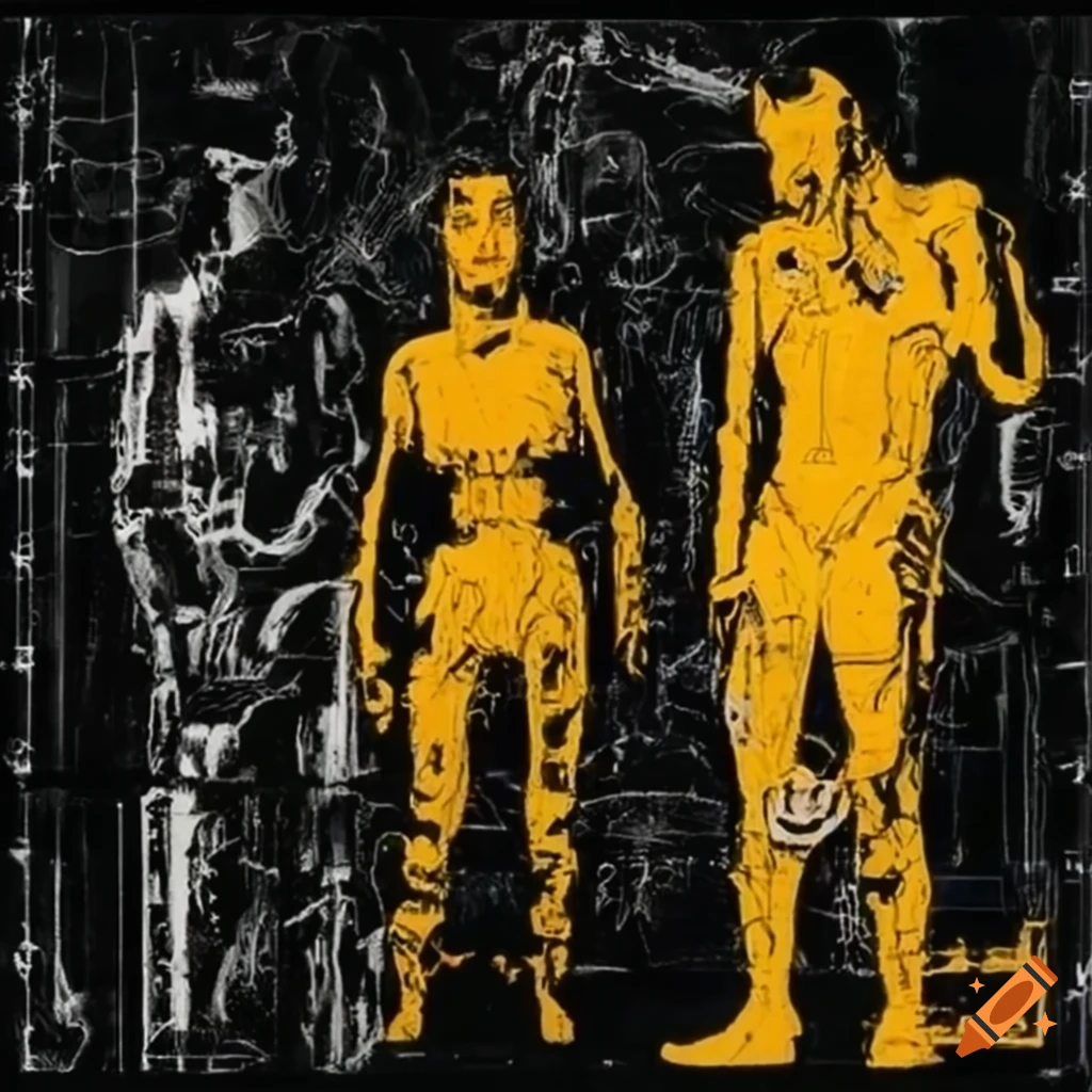 Yellow cybernetic hellscape inspired by nick land and william gibson on ...