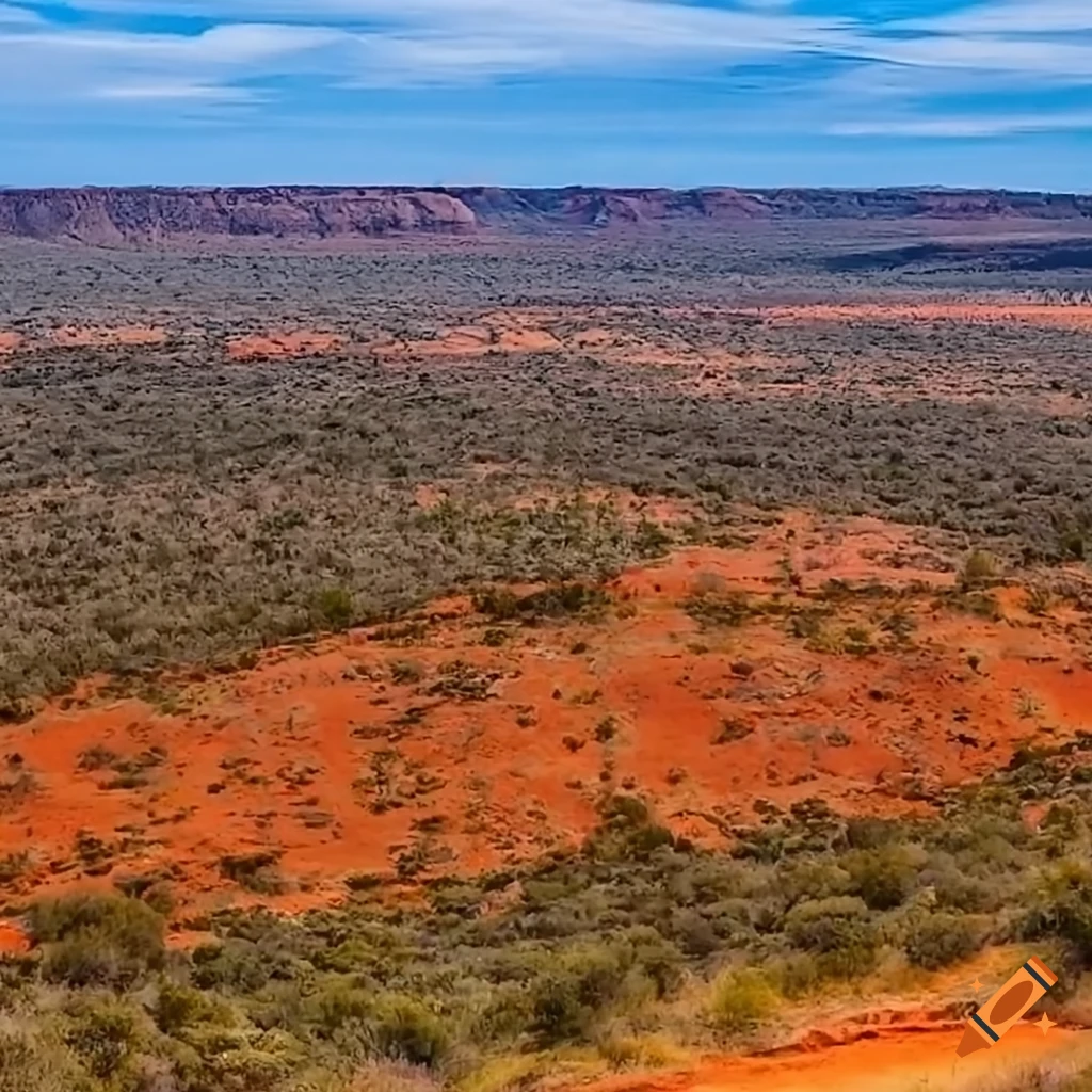 View from an australian hilltop showcasing diverse landscapes and the ...