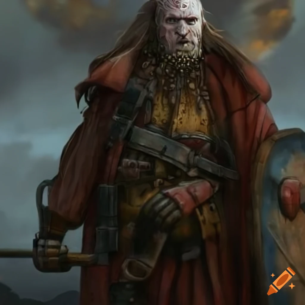 Dieselpunk viking character on Craiyon
