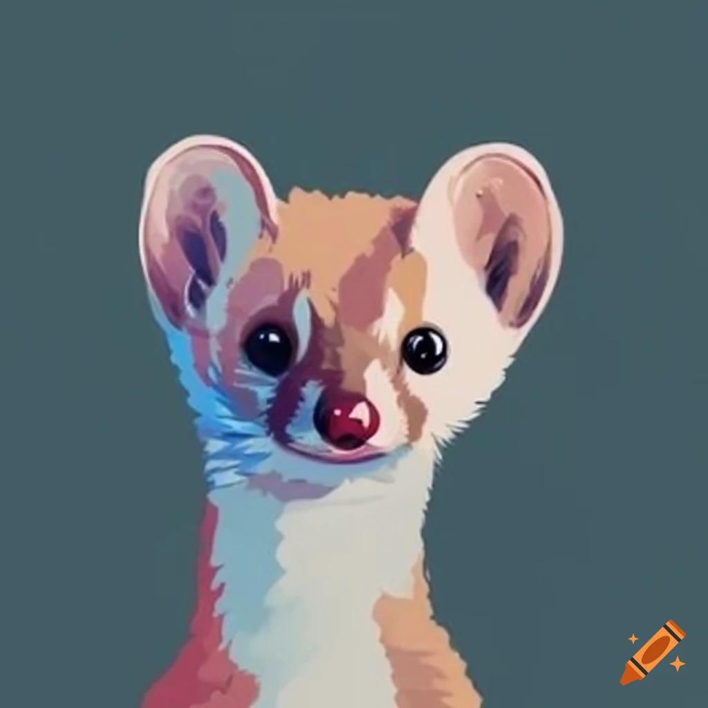 Baby stoat on Craiyon