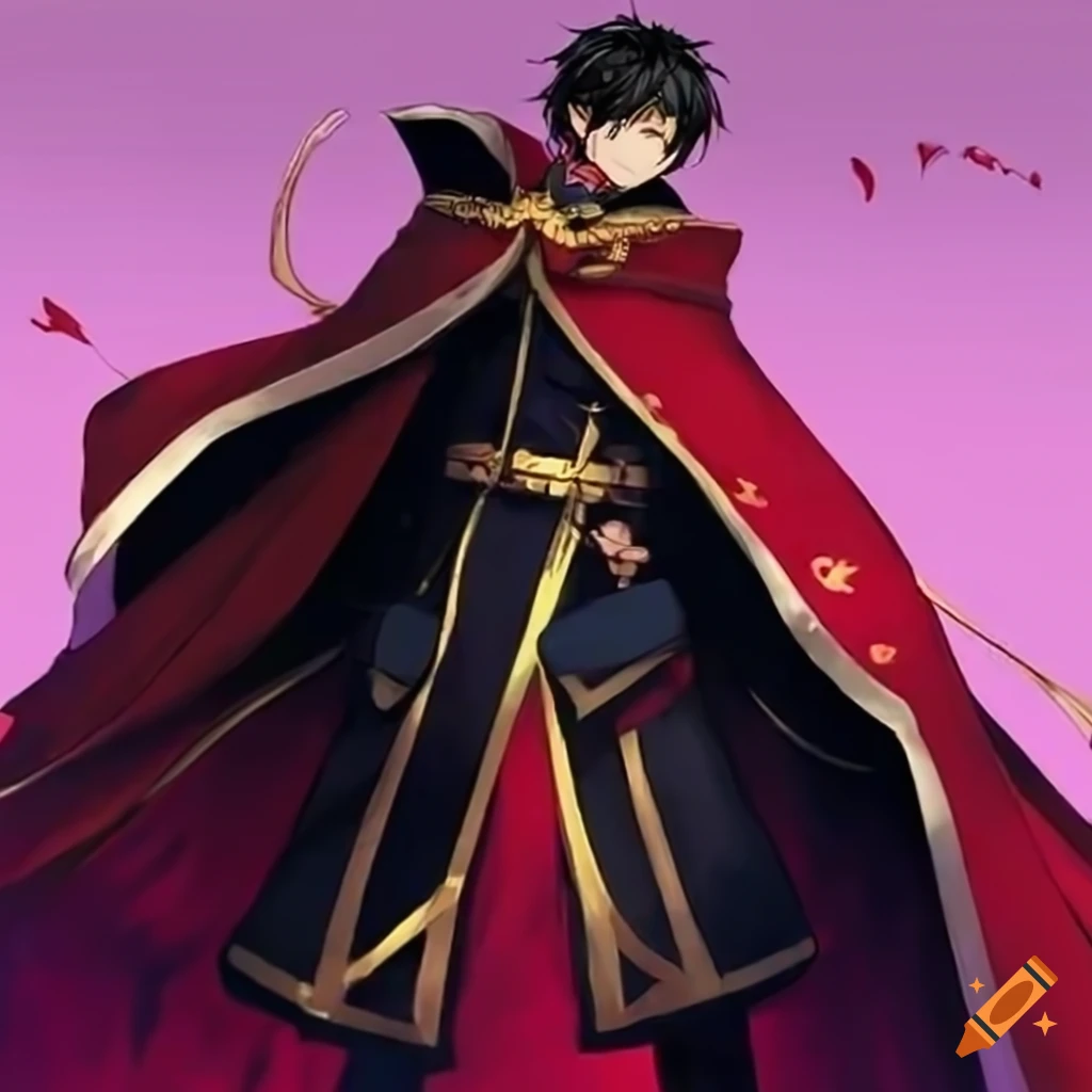 Anime prince military commander as prime minister in priest robe attire ...