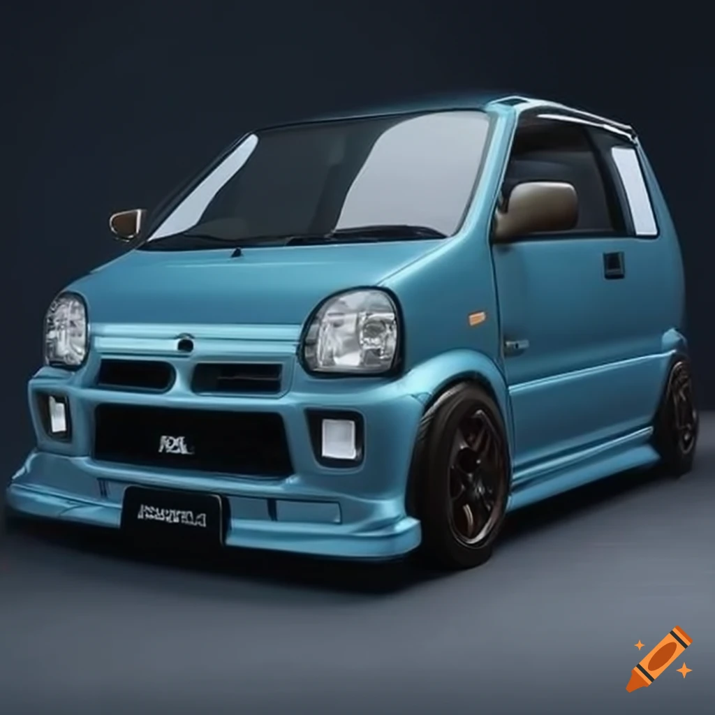 Small perodua kancil car with a futuristic x-wing inspired redesign on ...