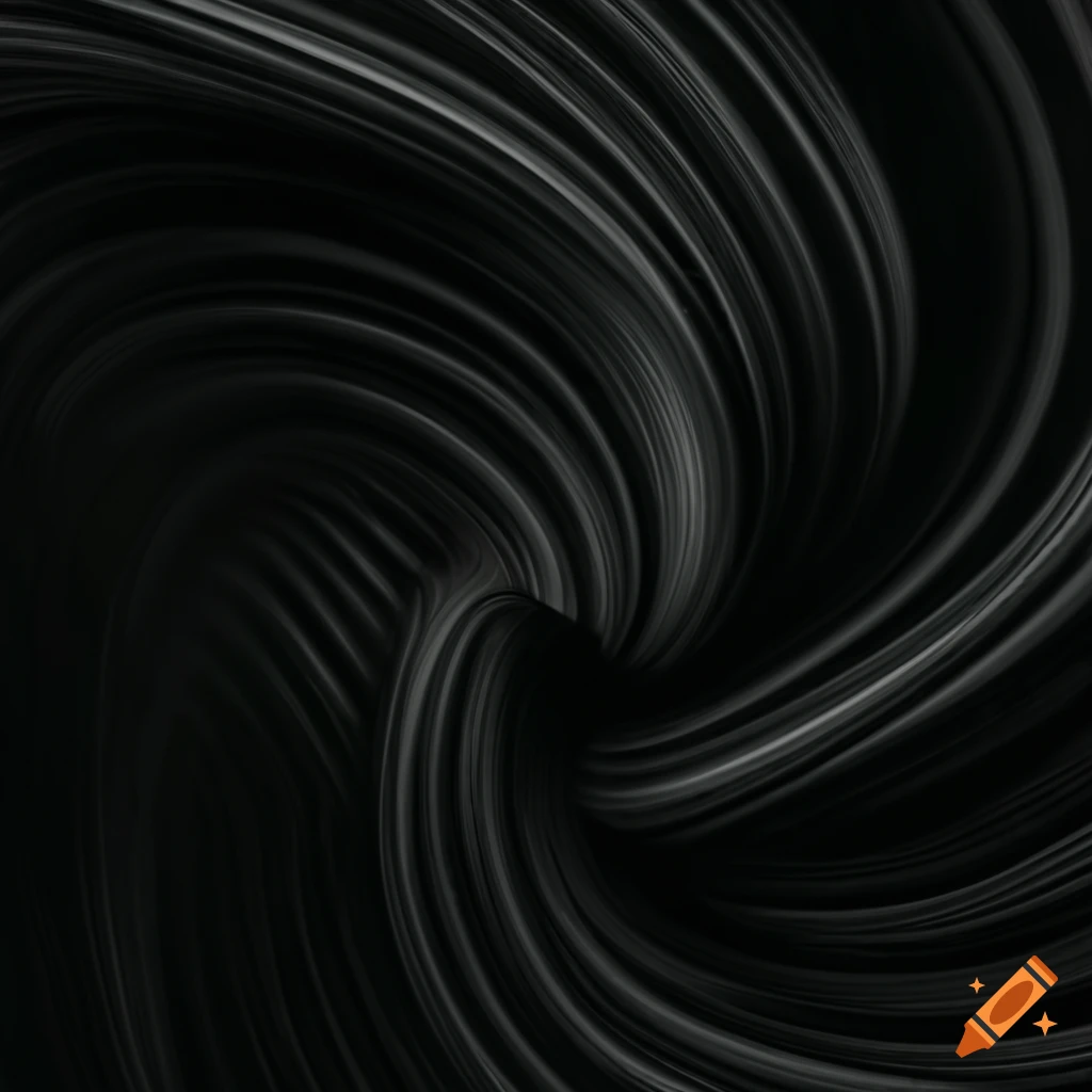 Twisted abstract monochrome art in low key lighting on Craiyon