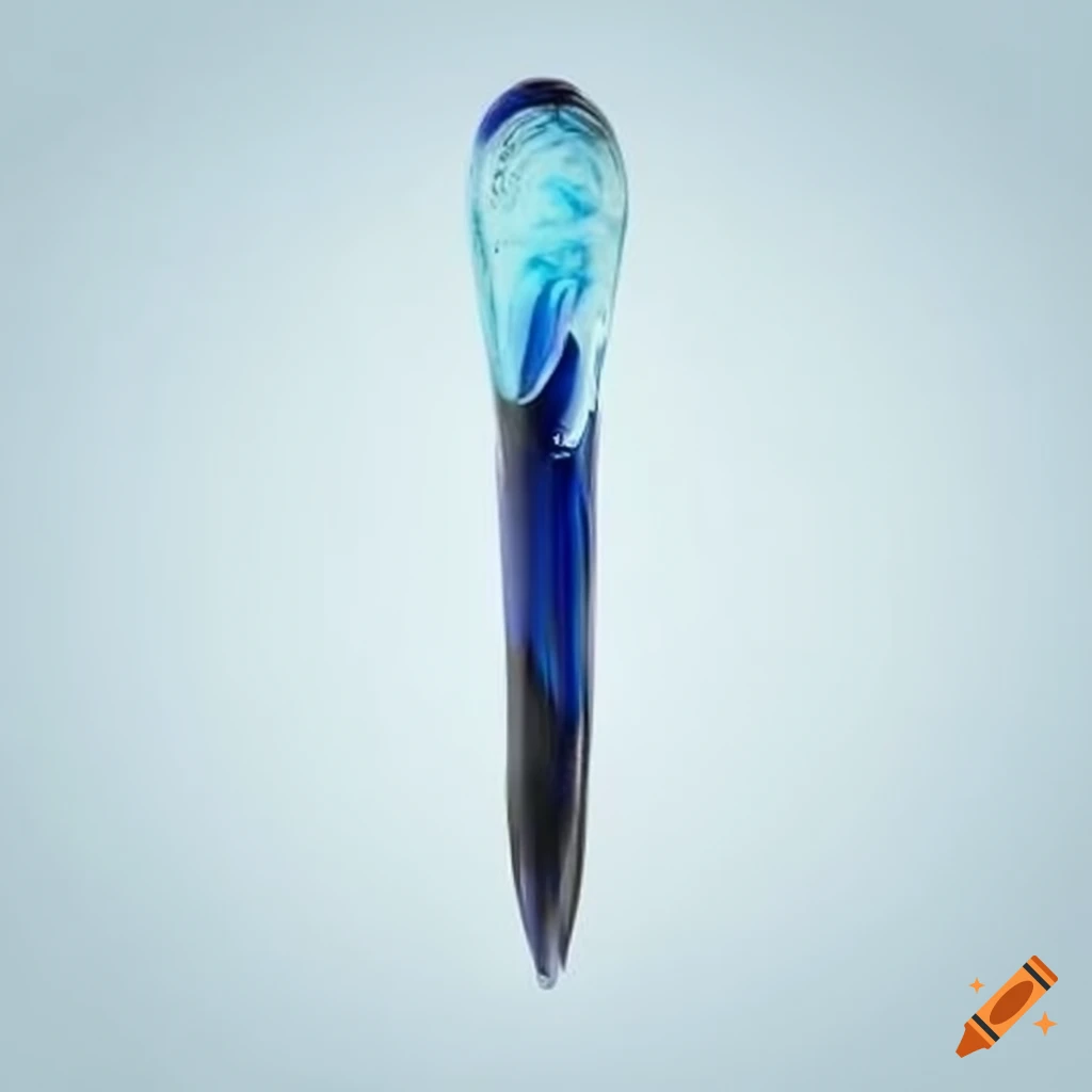 Glass wand with flowing sand inside on Craiyon