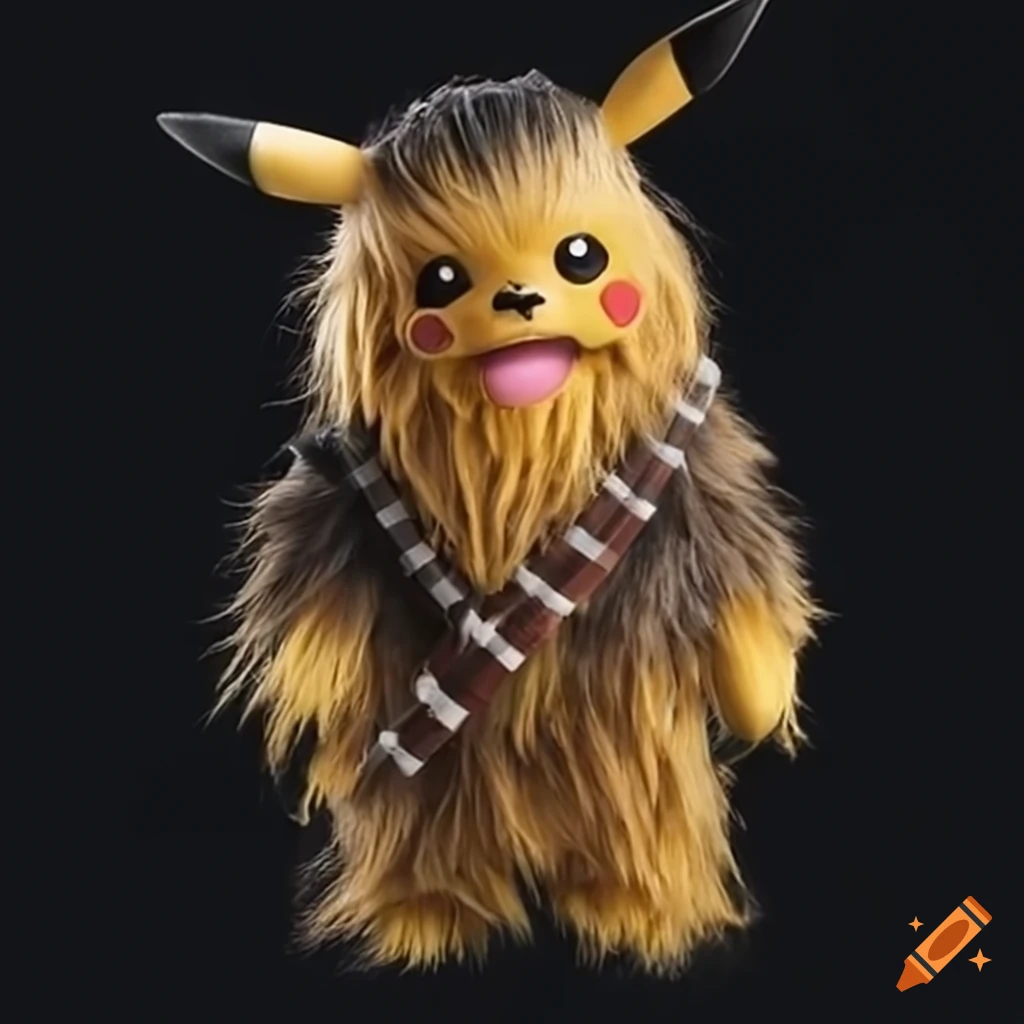 Pikachu dressed as chewbacca on Craiyon