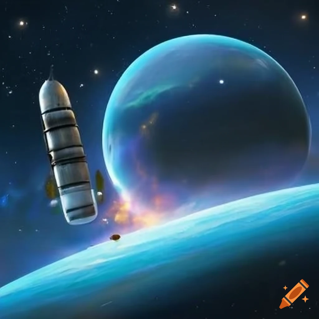 Mormon style utopia in space on Craiyon