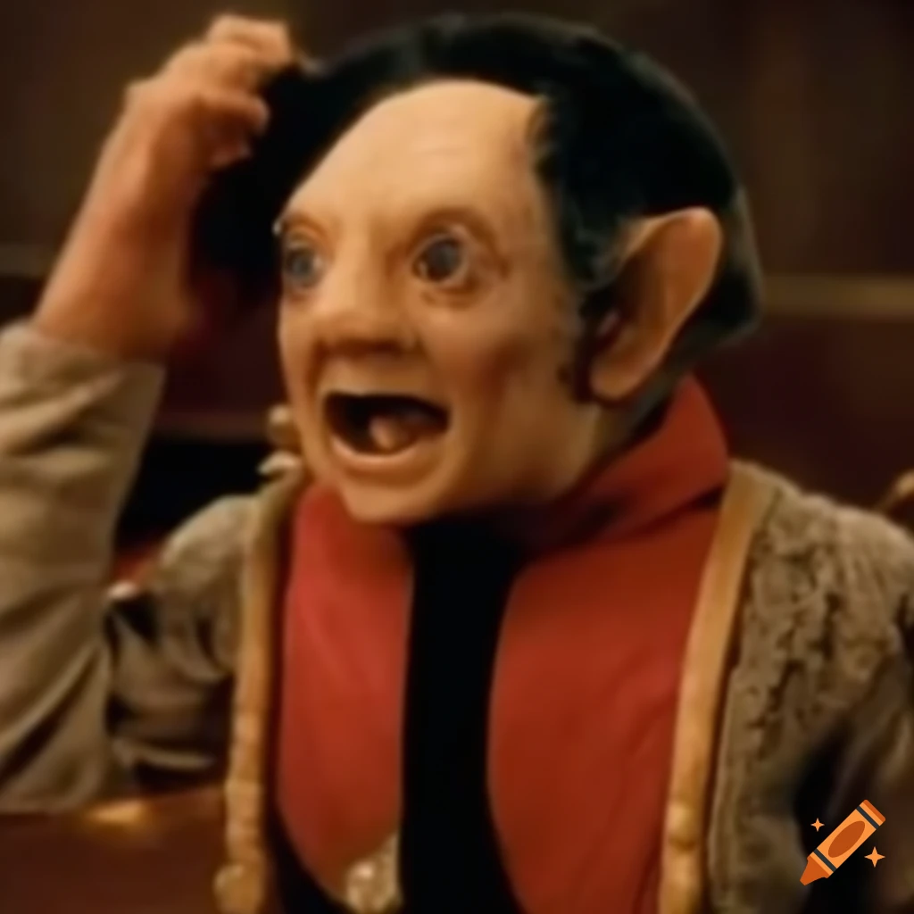 1930s everyman protagonist with a nien nunb twist on Craiyon