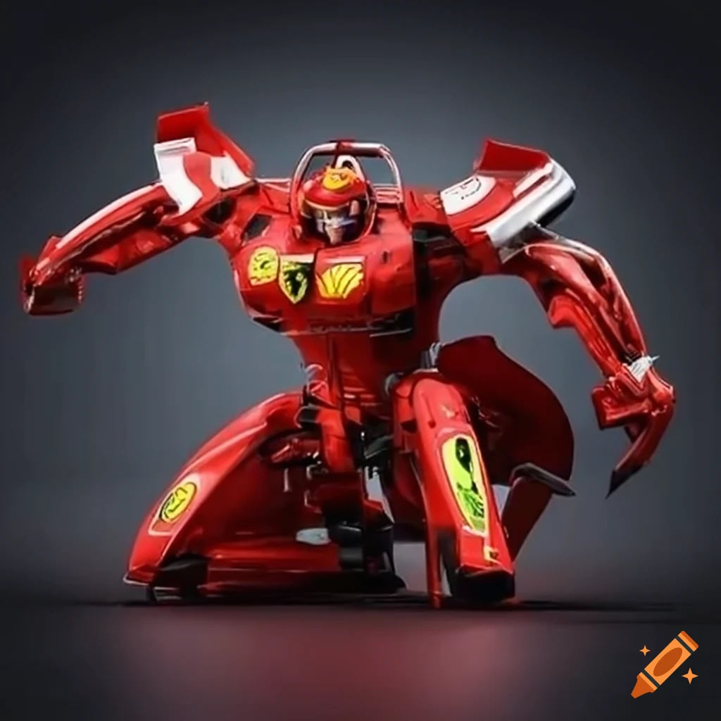 Ferrari sf24 f1 car transformer on Craiyon