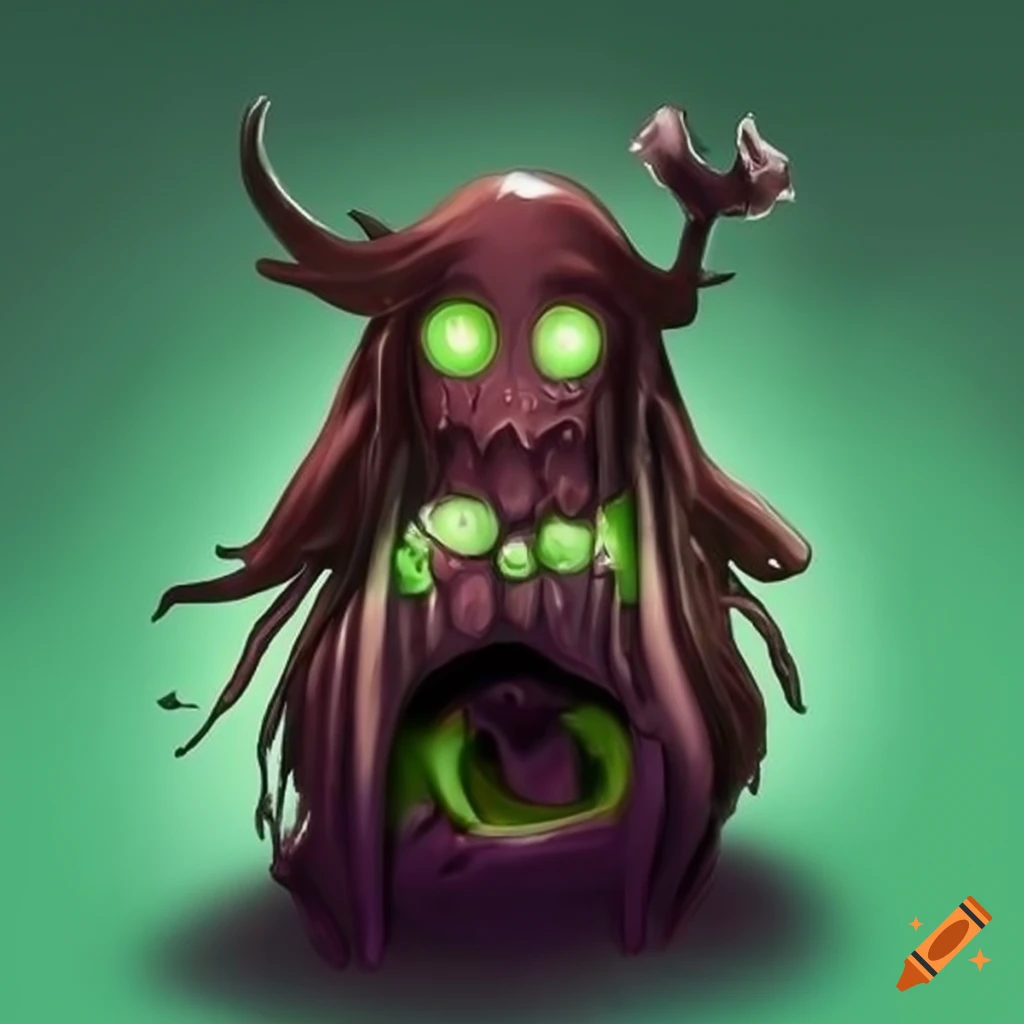 Small slime necromancer creature on Craiyon