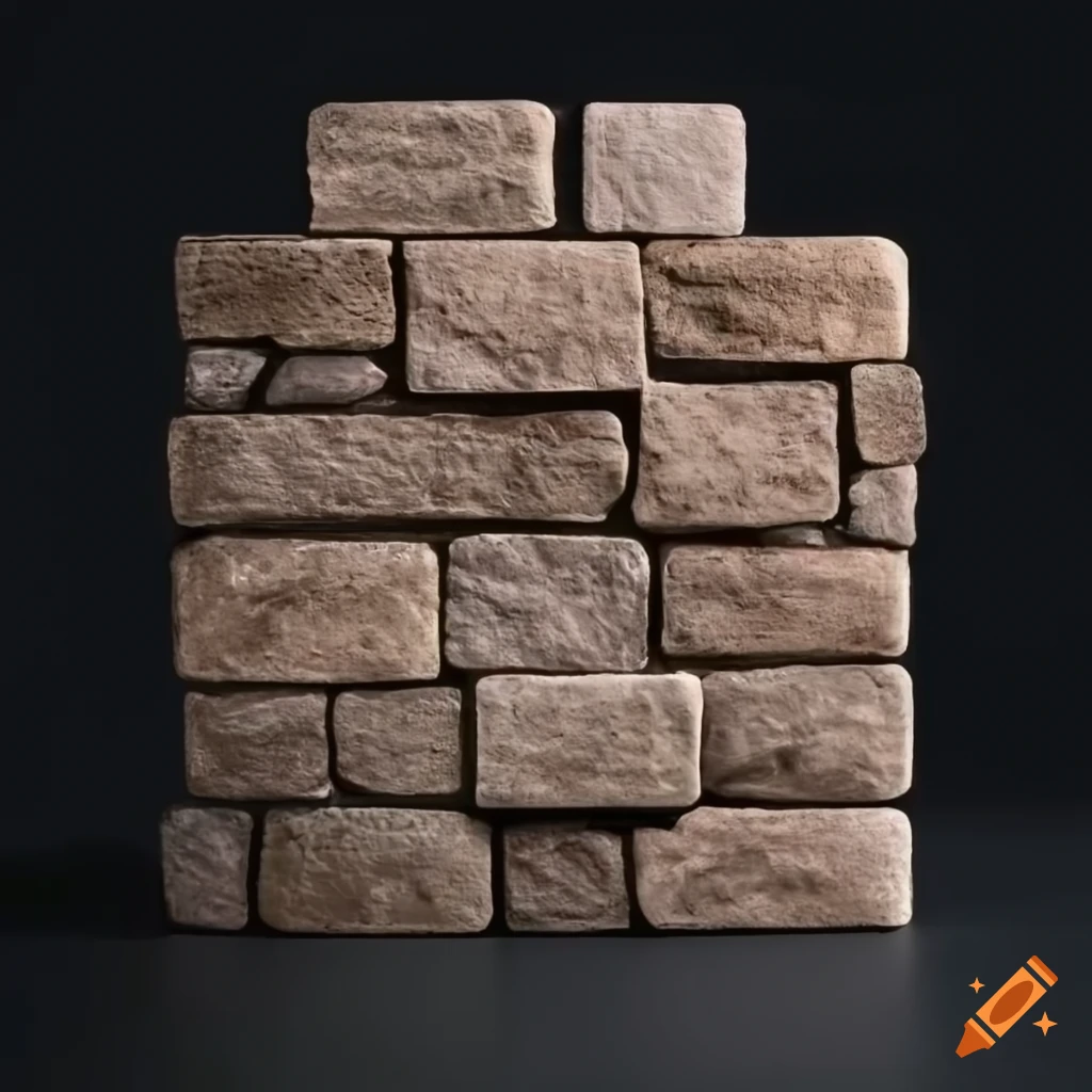 Meticulously crafted antique stonewall with intricately shaped ...