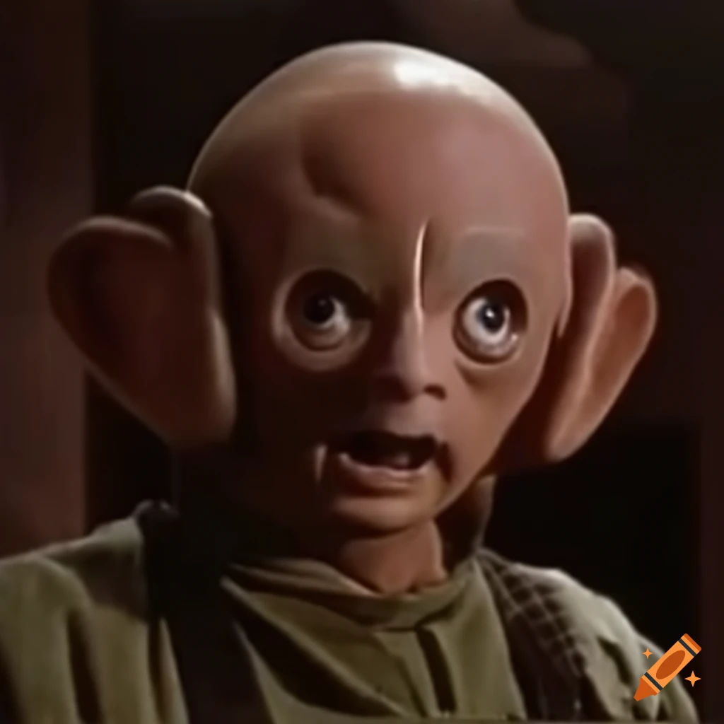 Nien nunb as a 1940s war film protagonist on Craiyon