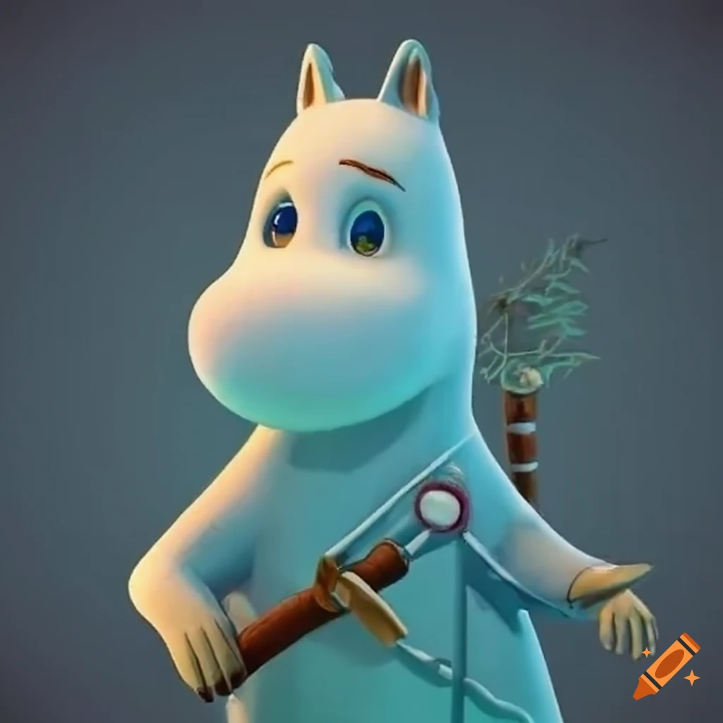 Moomin action adventure video game on Craiyon
