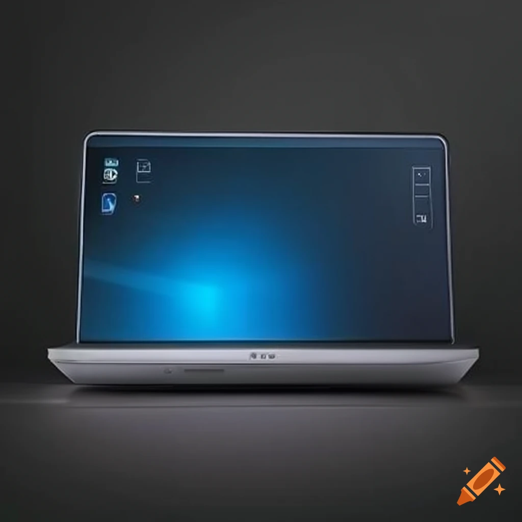 Hewlett packard laptop with intel core i7 processor and sleek design on ...
