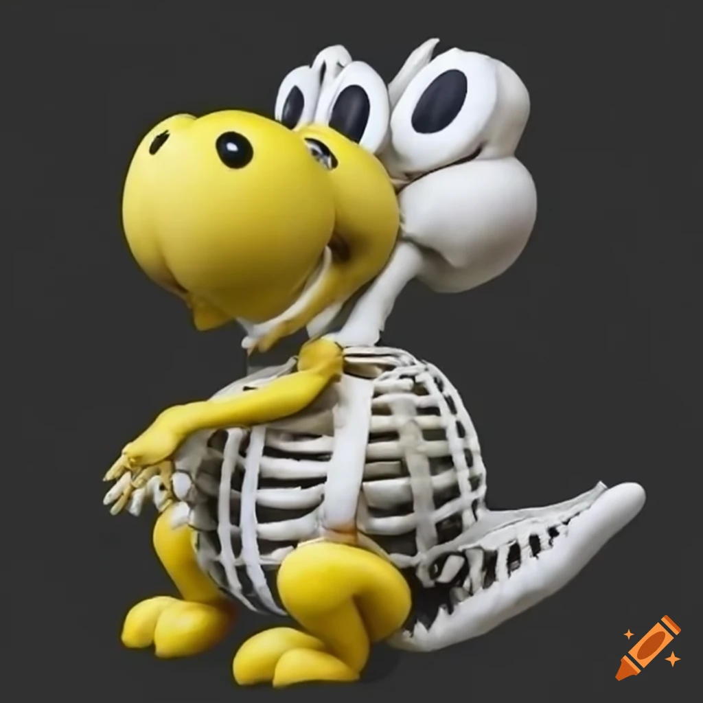 Skeletal koopa troopa named dry bones on Craiyon