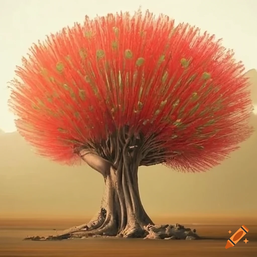 Ohia lehua tree resembling a banyan tree on Craiyon