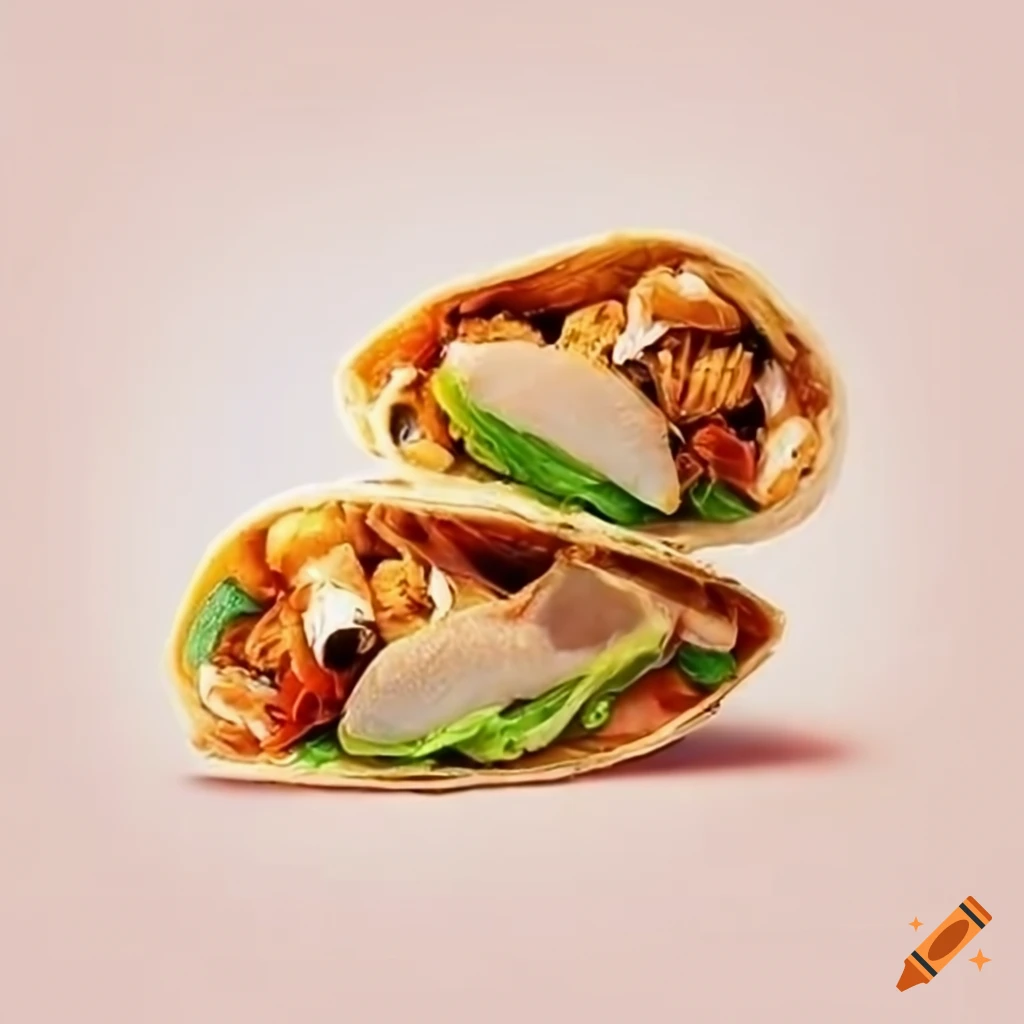 Chicken wrap on Craiyon