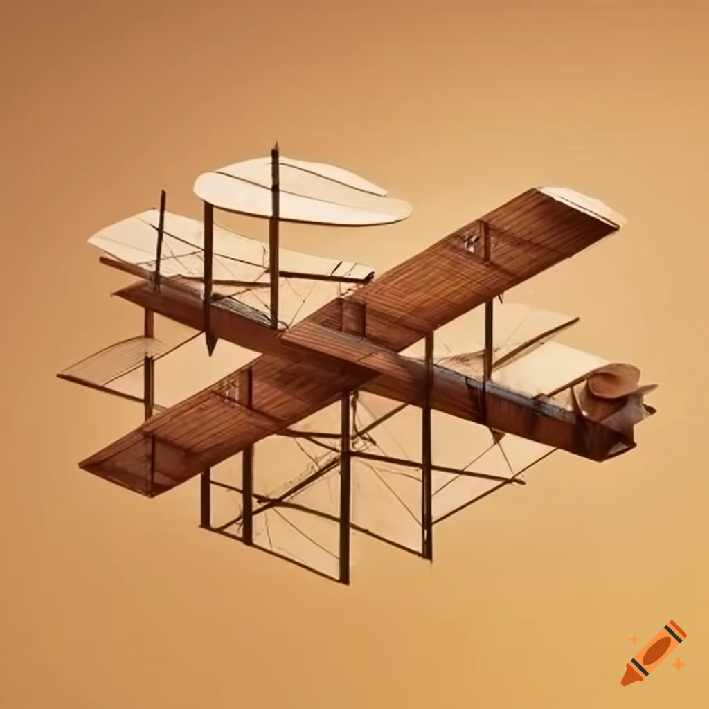Timber building inspired by the Wright Brothers plane on Craiyon