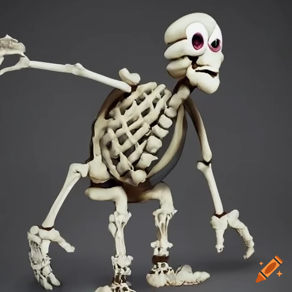 Skeletal koopa troopa named dry bones on Craiyon