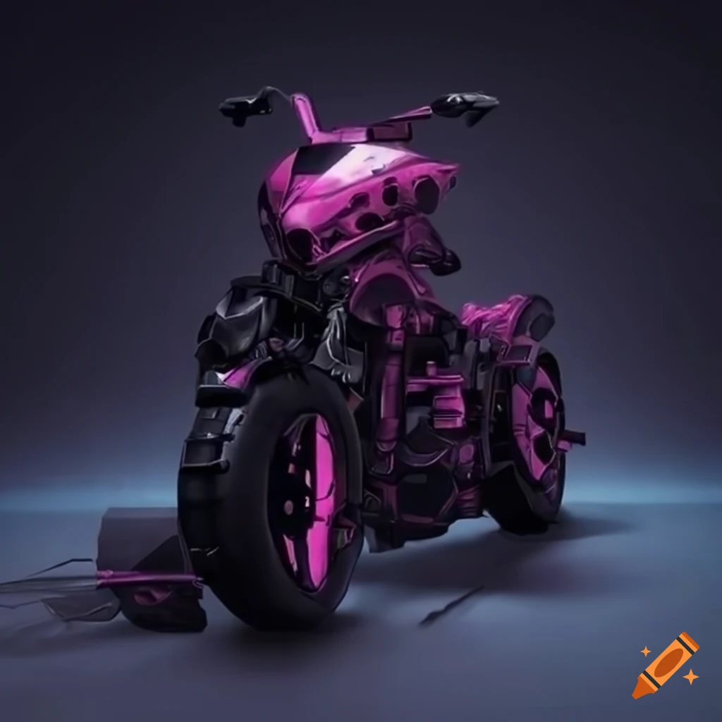 Cyberpunk gothic motorbike on Craiyon