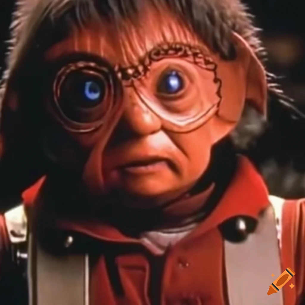 Nien nunb as a retro action movie love interest on Craiyon