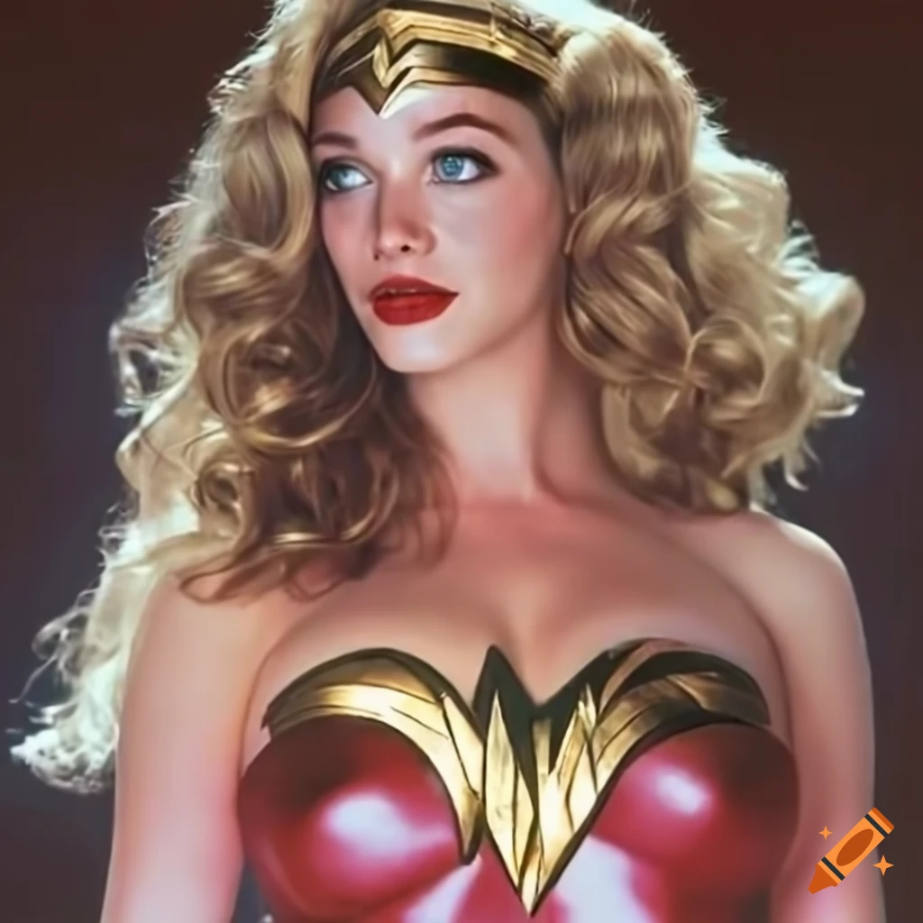 Wonder Woman With Golden Lasso In Pink Dress On Craiyon