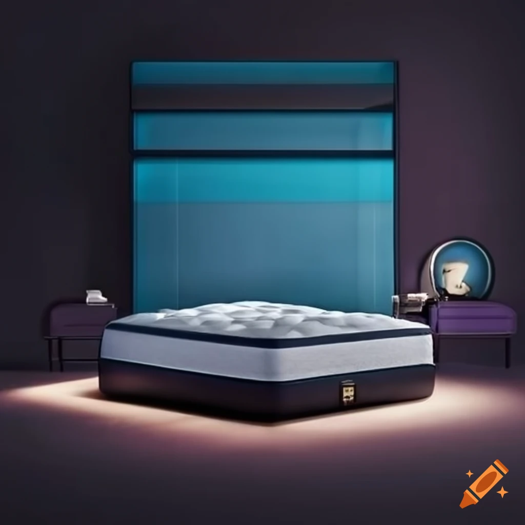 Luxurious and high-tech mattress on Craiyon