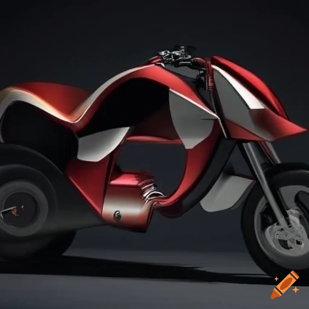 Transformable design of a motorbike into a car on Craiyon