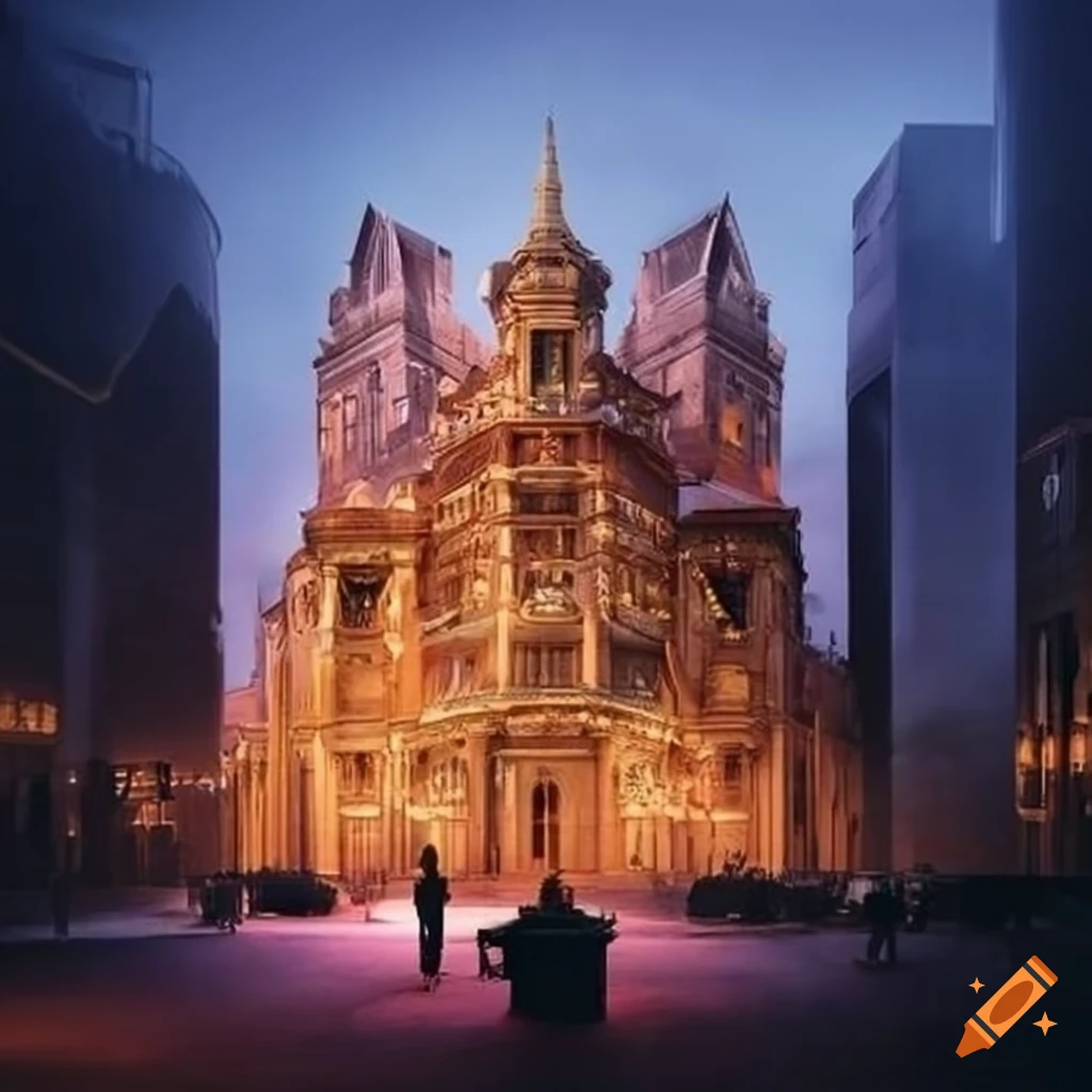 Astonishing architecture on Craiyon