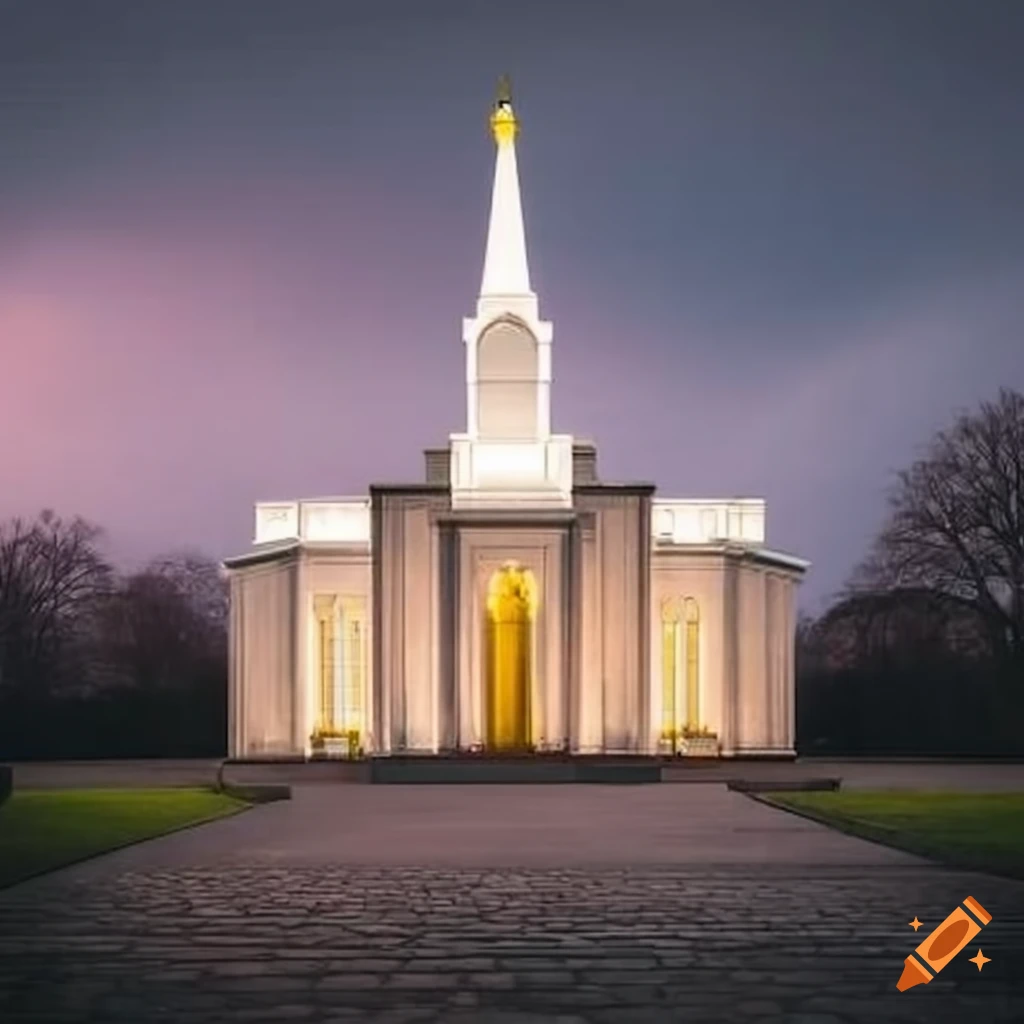 Lds temple with edinburgh architecture style on Craiyon