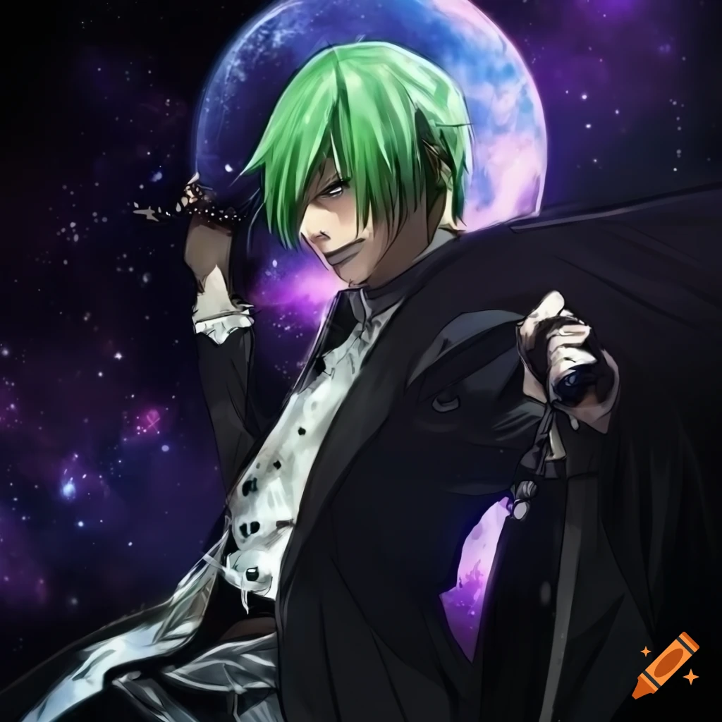 Hazama in space on Craiyon