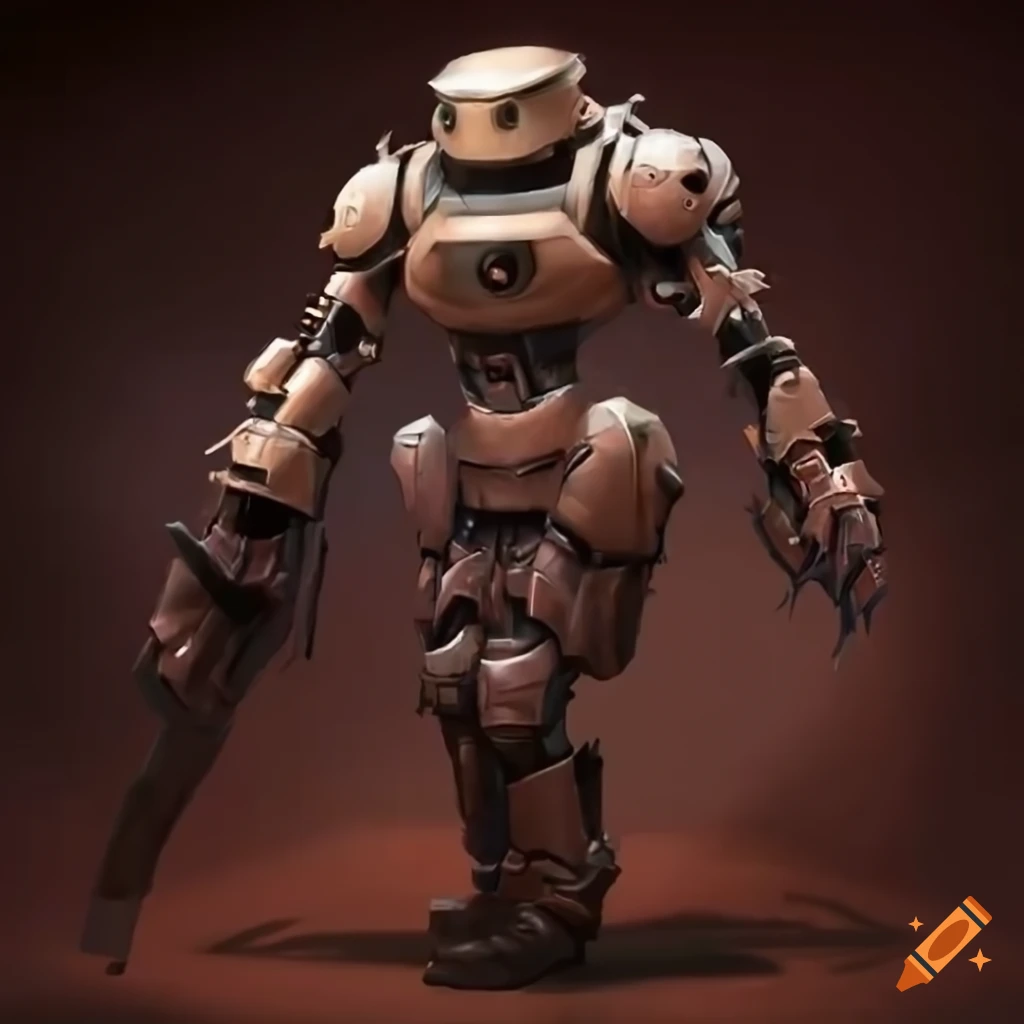 Female automaton character from helldivers 2 on Craiyon