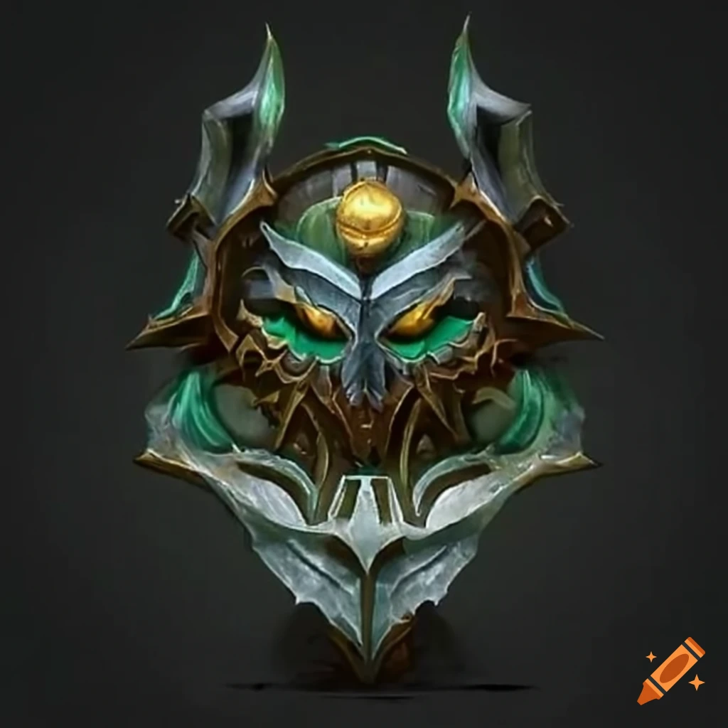 Exalted magic chestguard front view on Craiyon