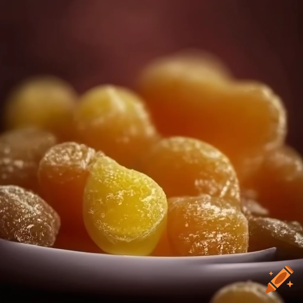 Lemon sour candies on Craiyon