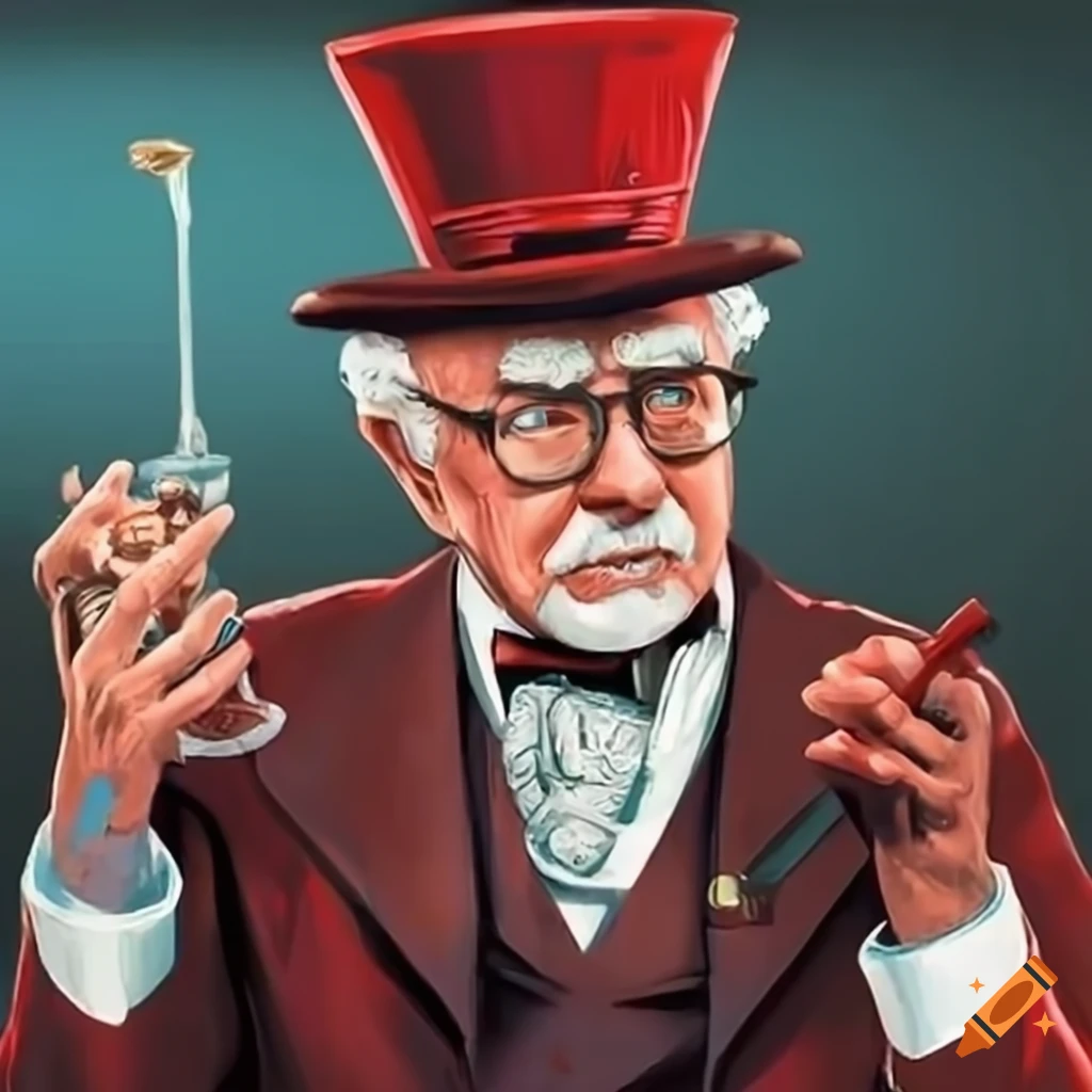 Colonel Sanders Smoking