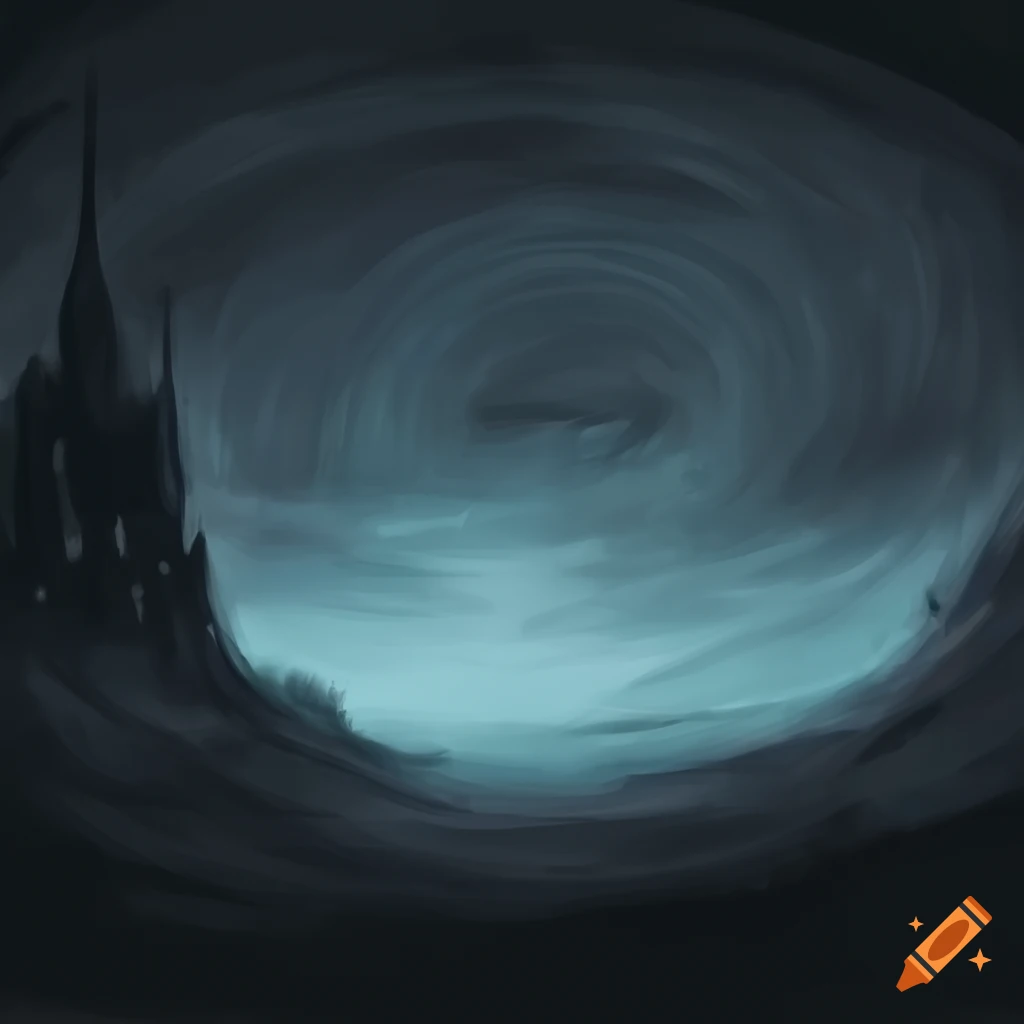 Rough drawing of dark night sky on Craiyon