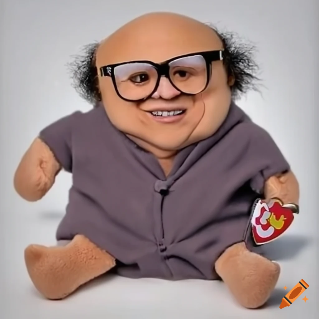 Collectible Beanie Baby of actor Danny DeVito on Craiyon