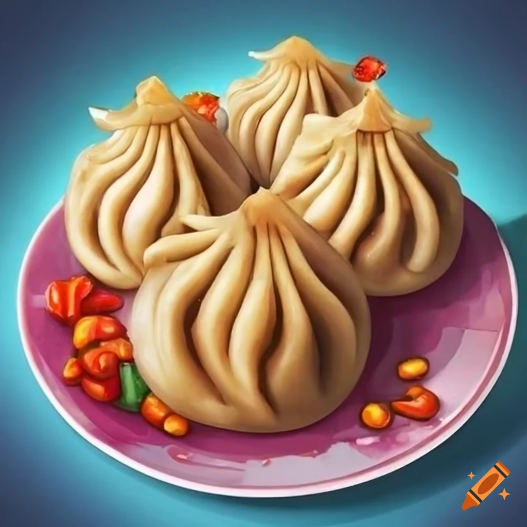 Panner steam momos on Craiyon