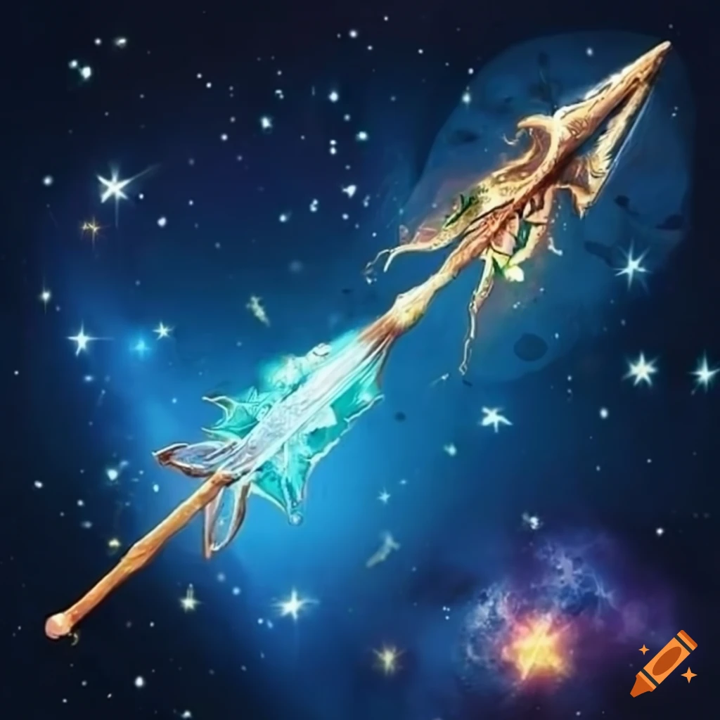 Celestial arrow on Craiyon