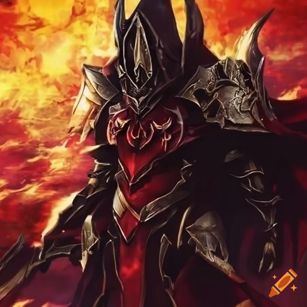 Anime warrior queen knight in a mystical setting on Craiyon